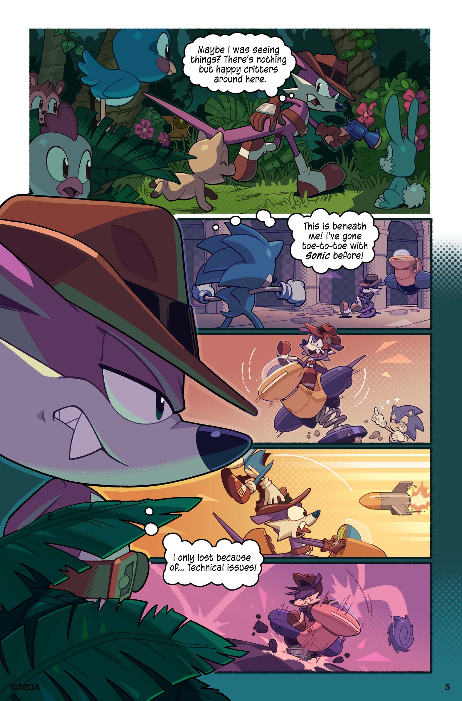 Second Part of Sonic Superstars Prologue Comic: Fang’s Big Break ...