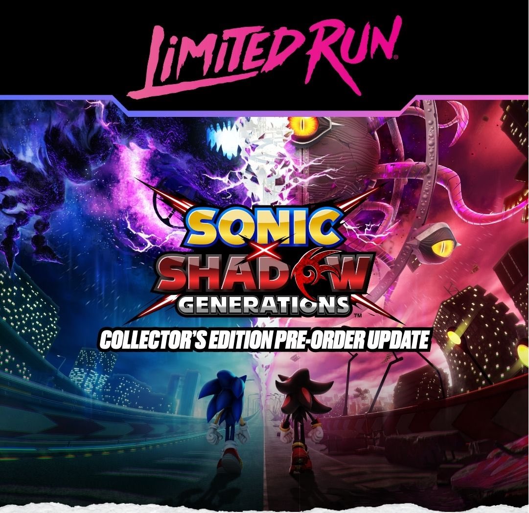 Limited Run Delays Sonic X Shadow Generations Collector’s Edition – Sonic City ⋆★ Sonic the ...