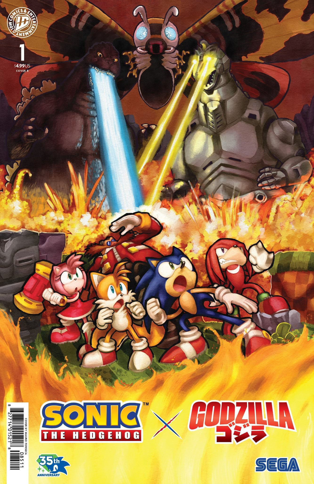 Sonic the Hedgehog x Godzilla Announced at IGN Fan Fest 2026, Kaiju ...