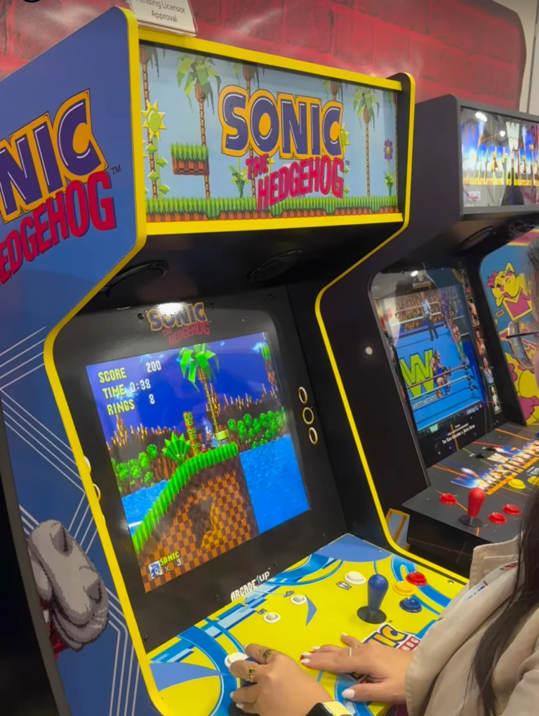 Sonic Arcade Cabinet Revealed as Basic Fun! Unveils First Arcade1Up ...